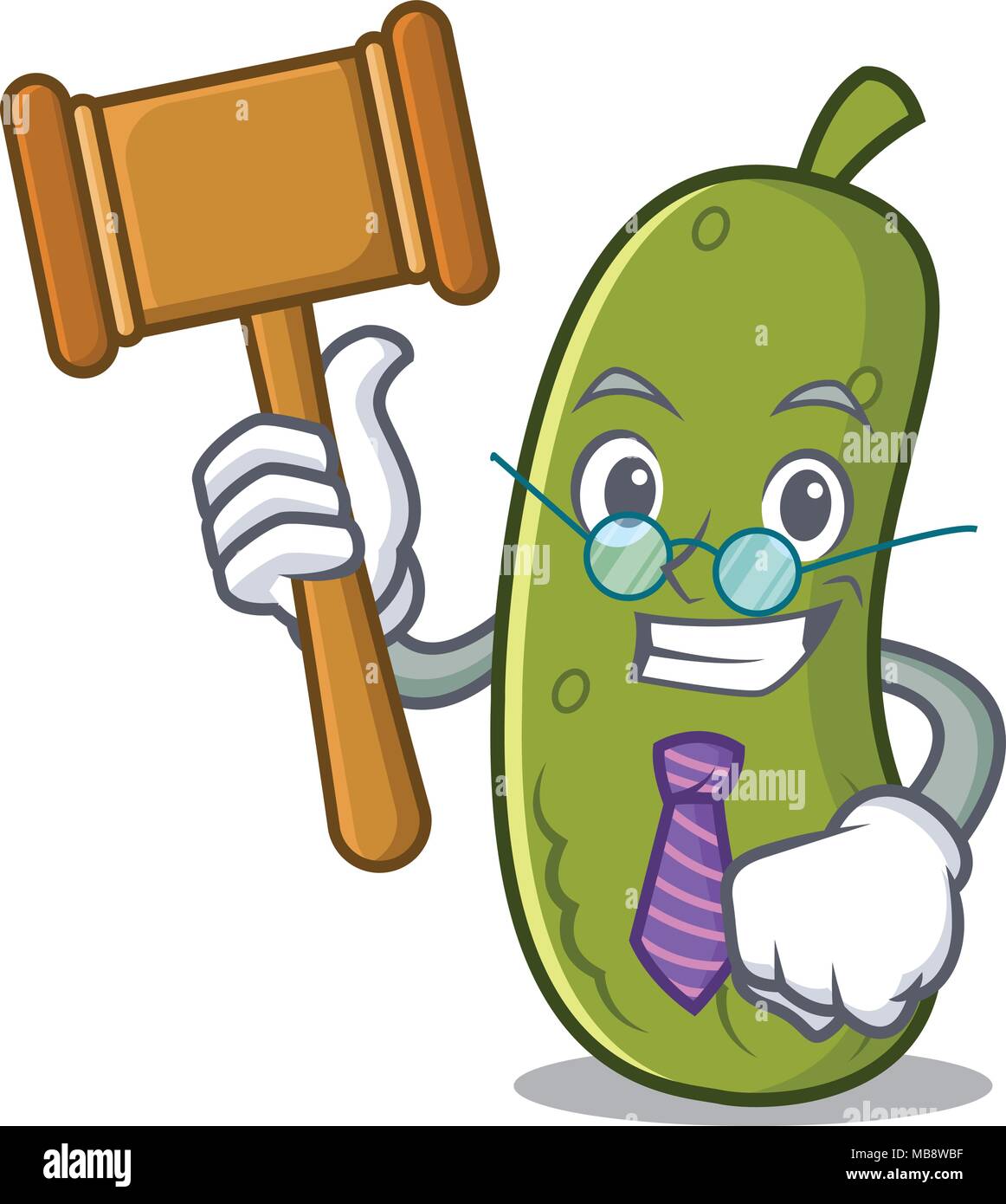 Judge pickle mascot cartoon style Stock Vector Image & Art - Alamy