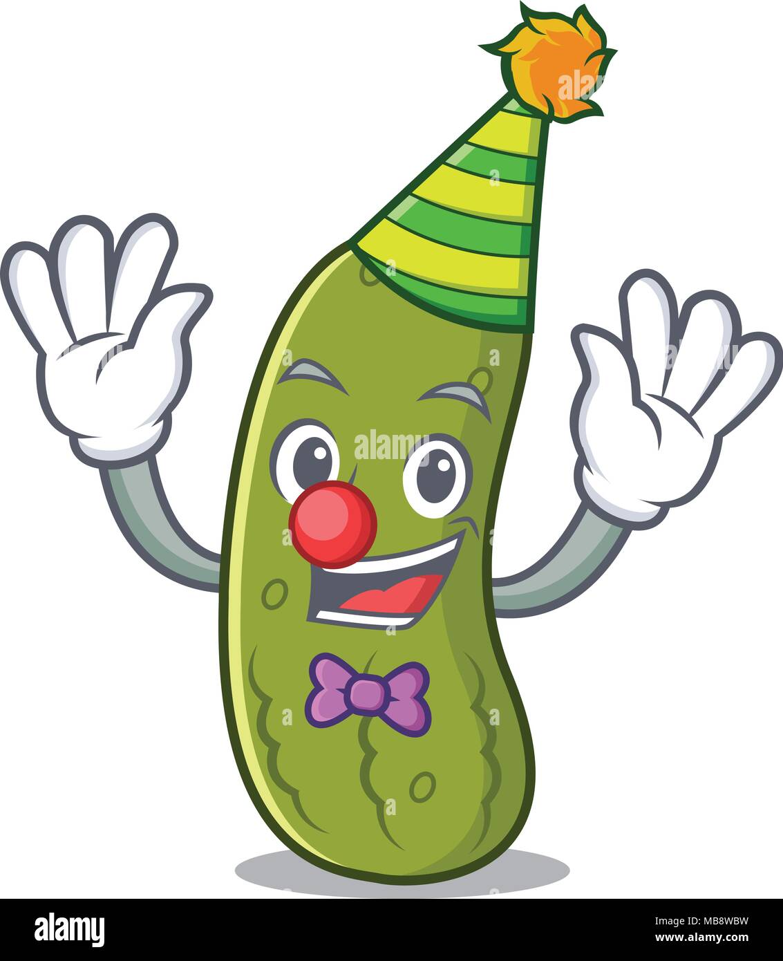 Clown pickle mascot cartoon style Stock Vector Image & Art - Alamy