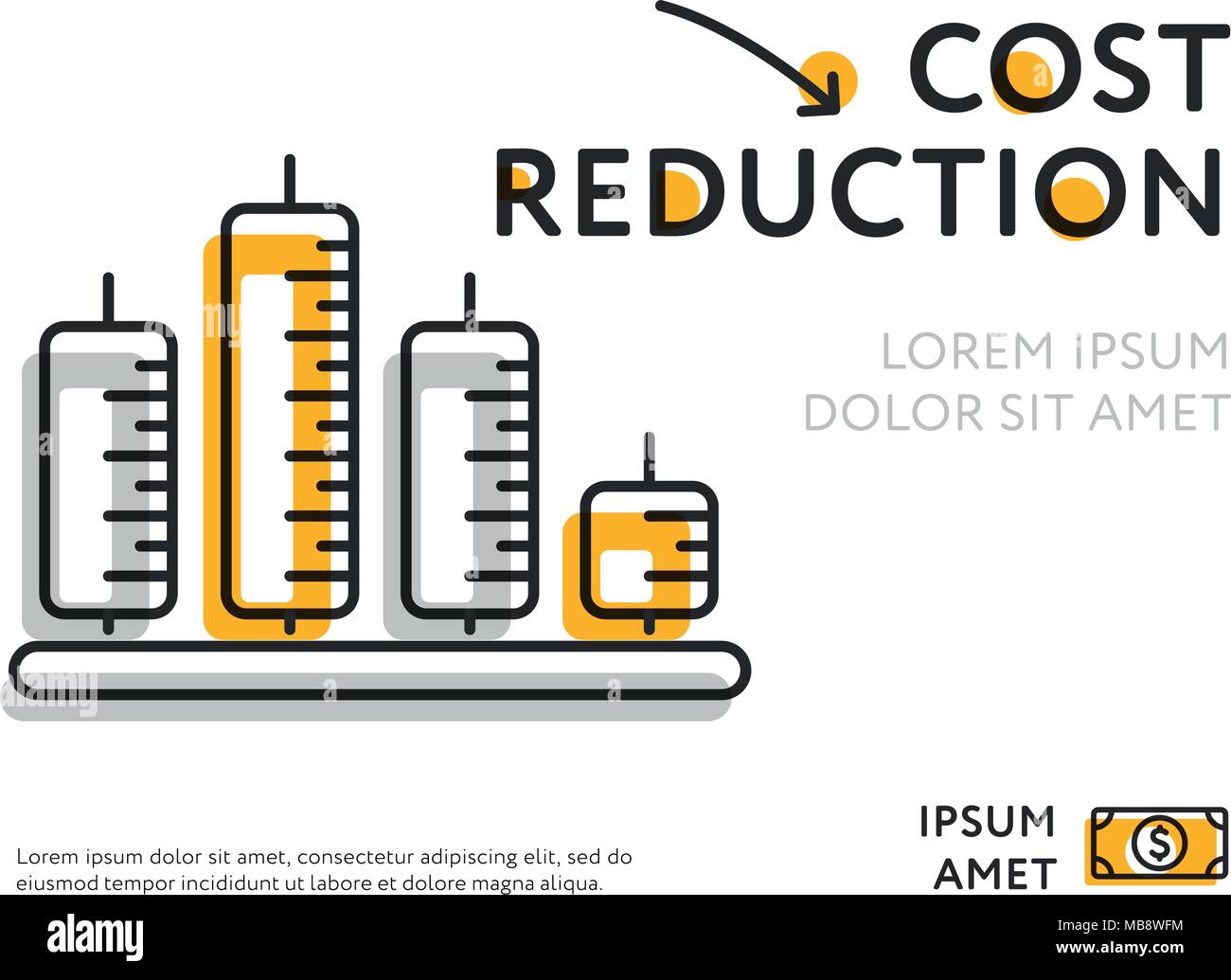 Cost control text Stock Vector Images - Alamy