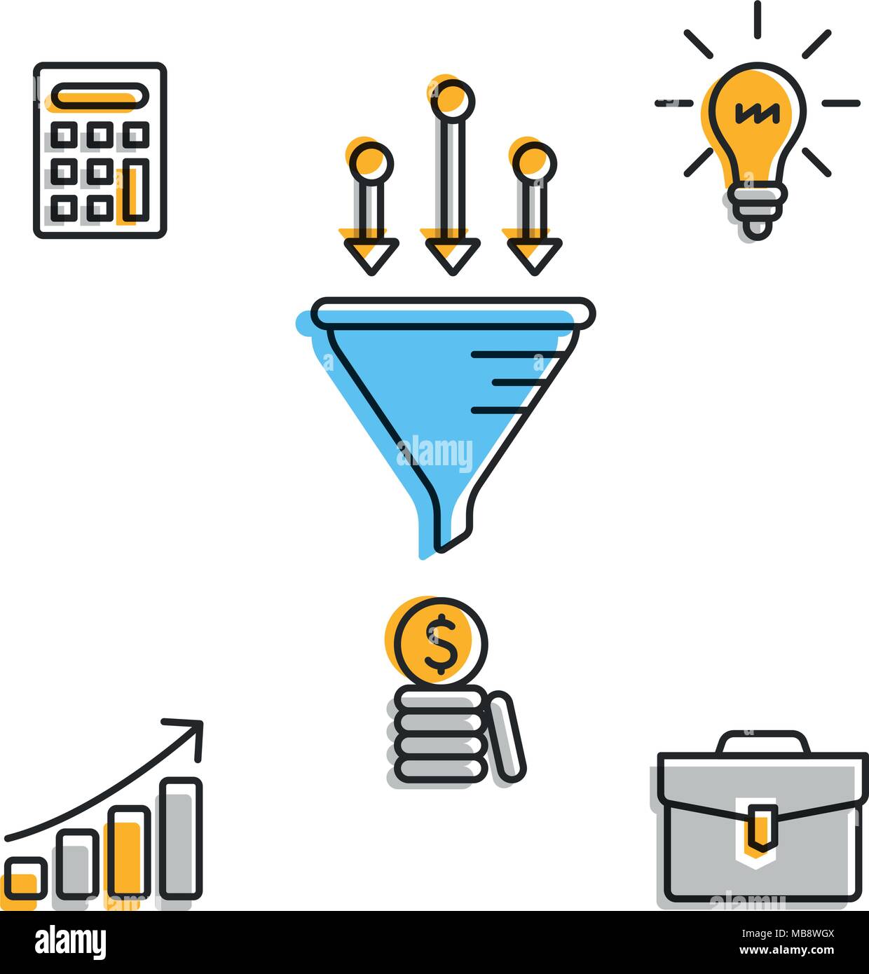 Money growth business startup Stock Vector Images - Alamy