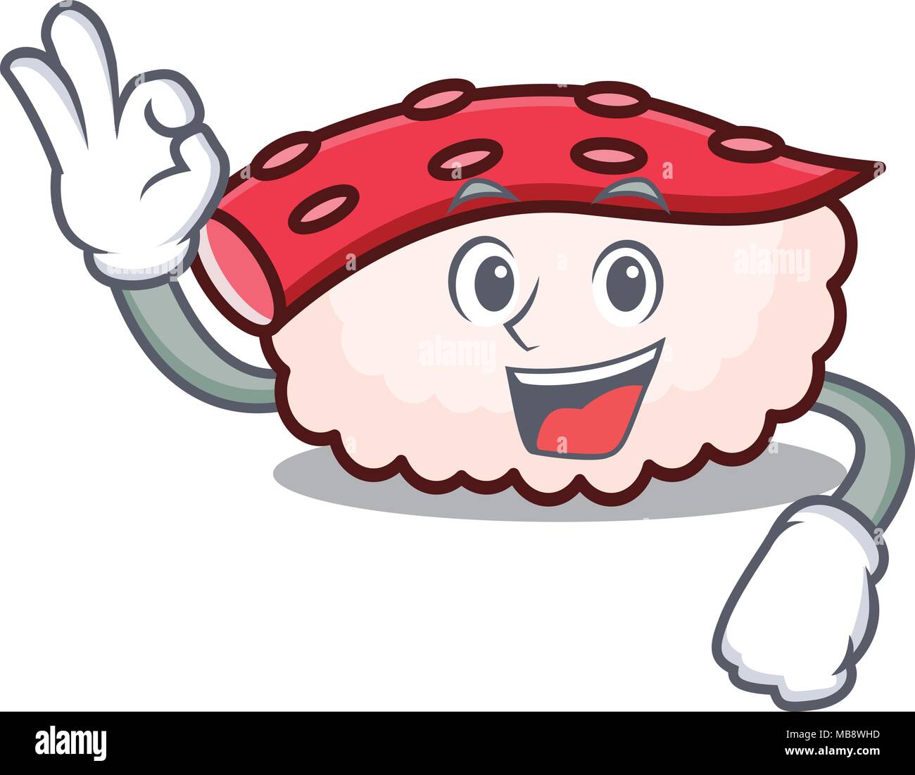 Okay tako sushi character cartoon Stock Vector Image & Art - Alamy
