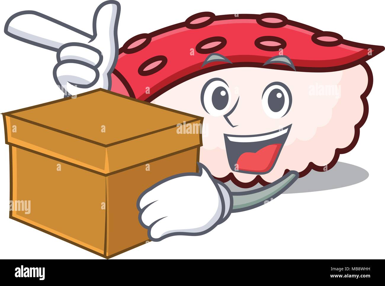 Box tako sushi character cartoon Stock Vector Image & Art - Alamy