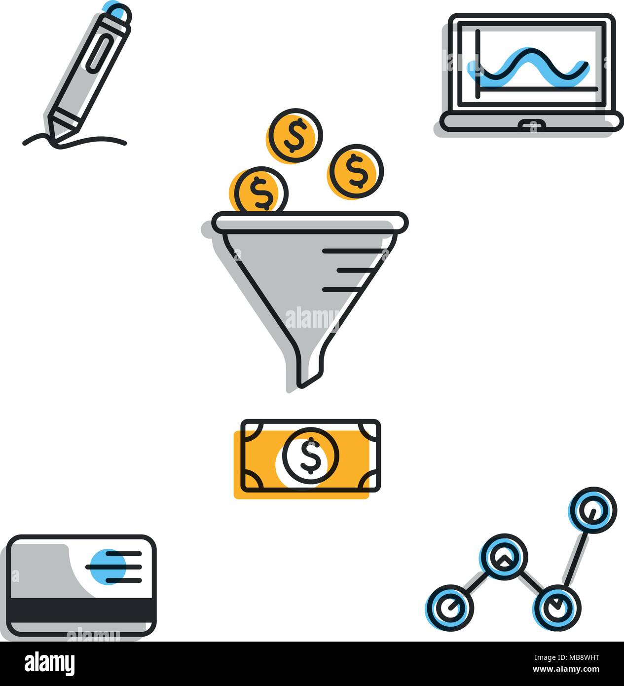 Infographic icons for money exchange Stock Vector Image & Art - Alamy