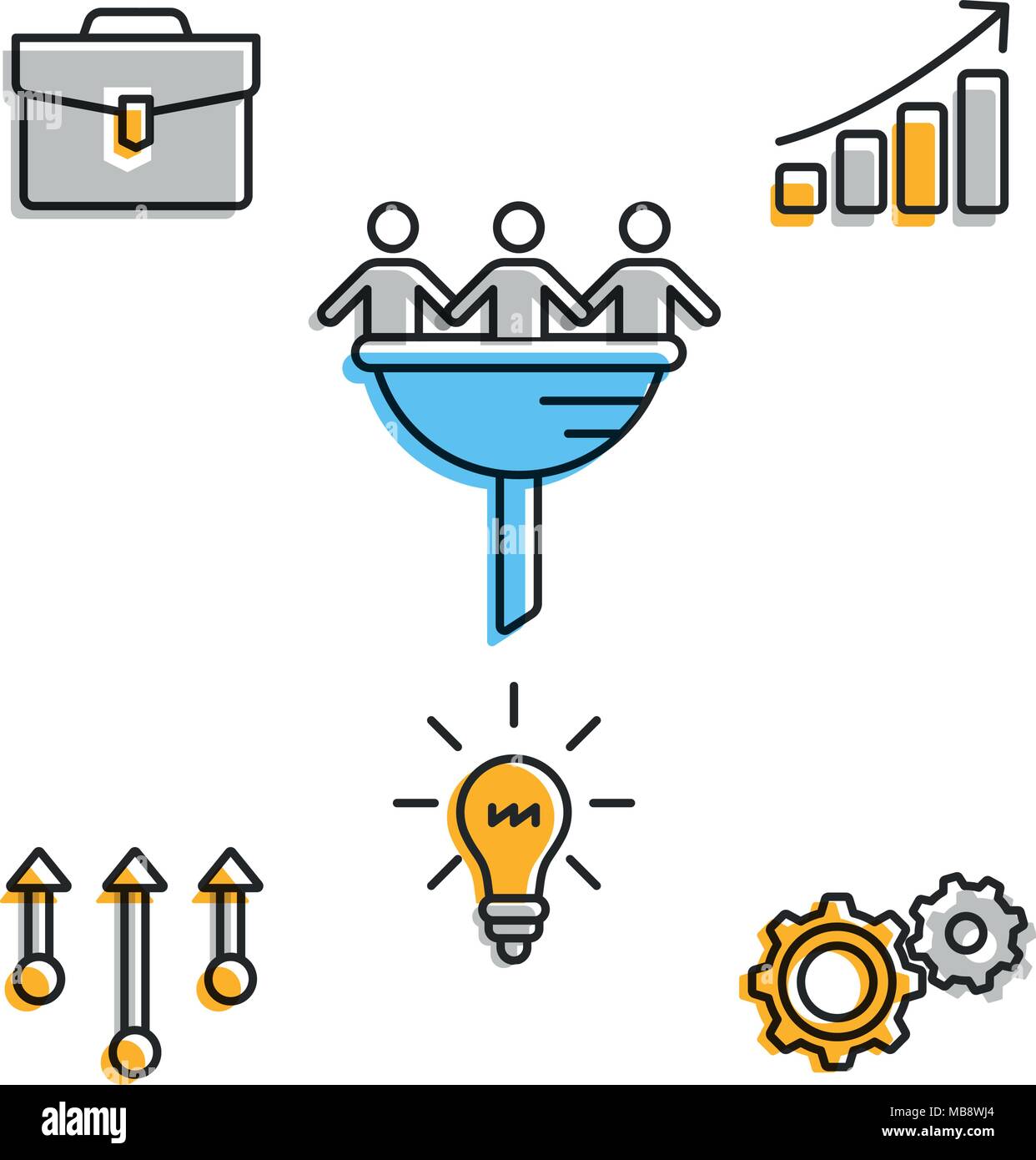 Team improvement Stock Vector Images - Alamy