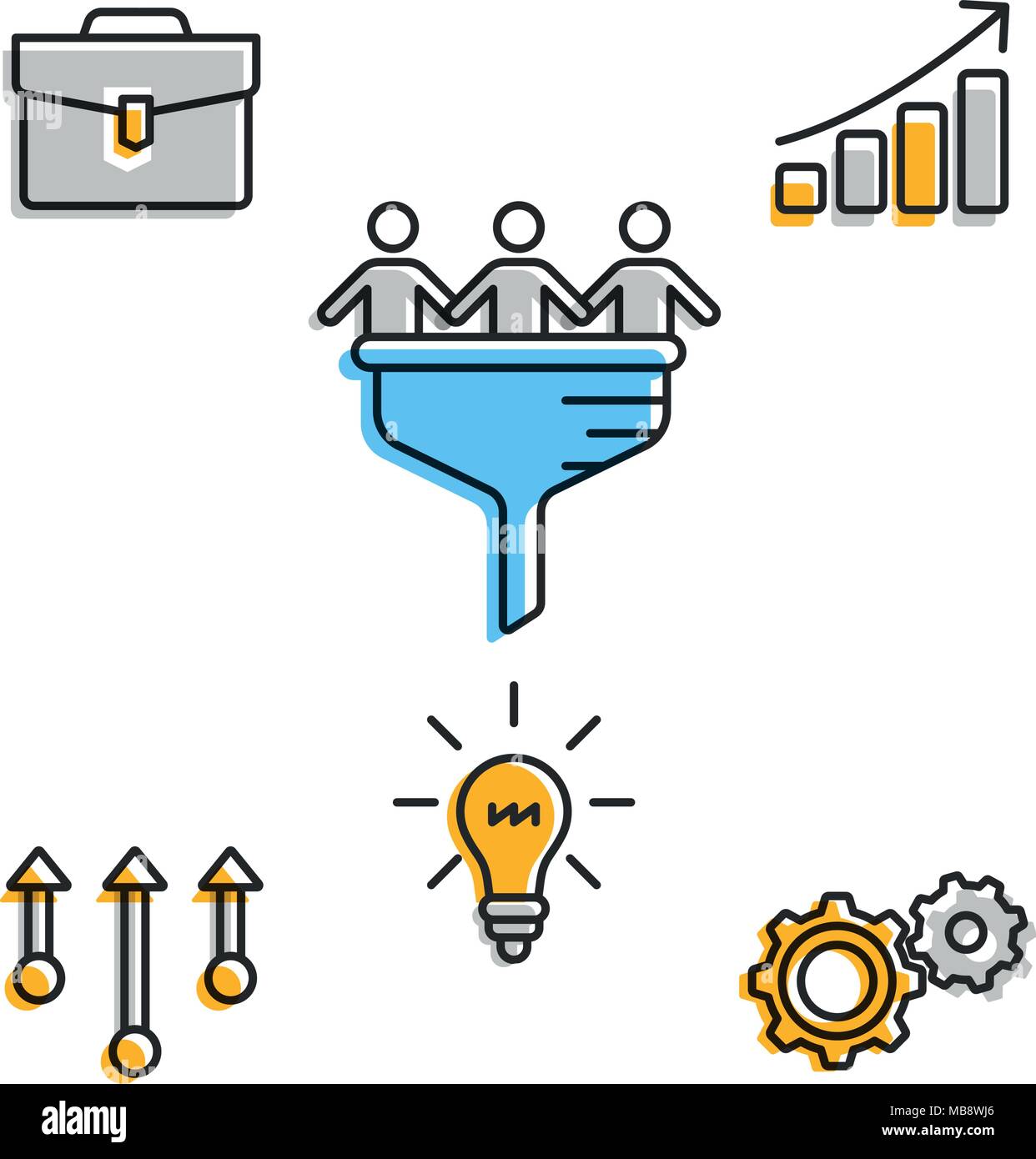 Startup in progress concept Cut Out Stock Images & Pictures - Alamy