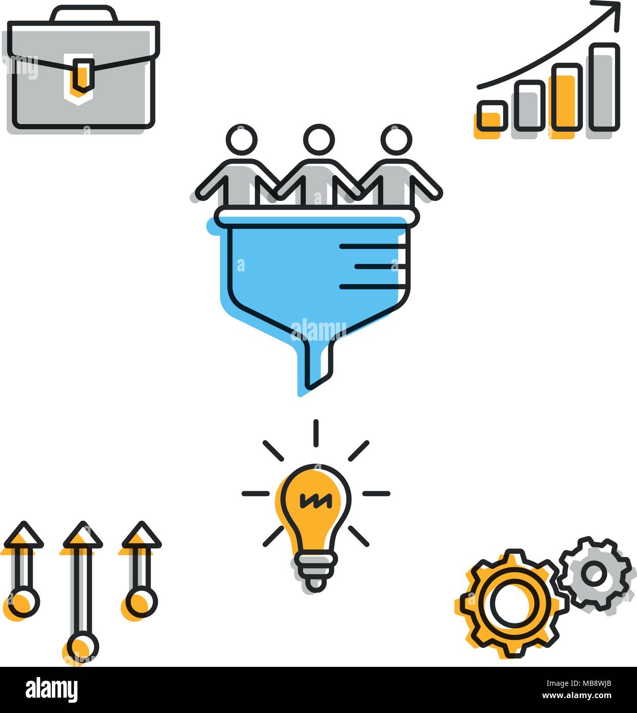 Business plan concept idea Stock Vector Images - Alamy