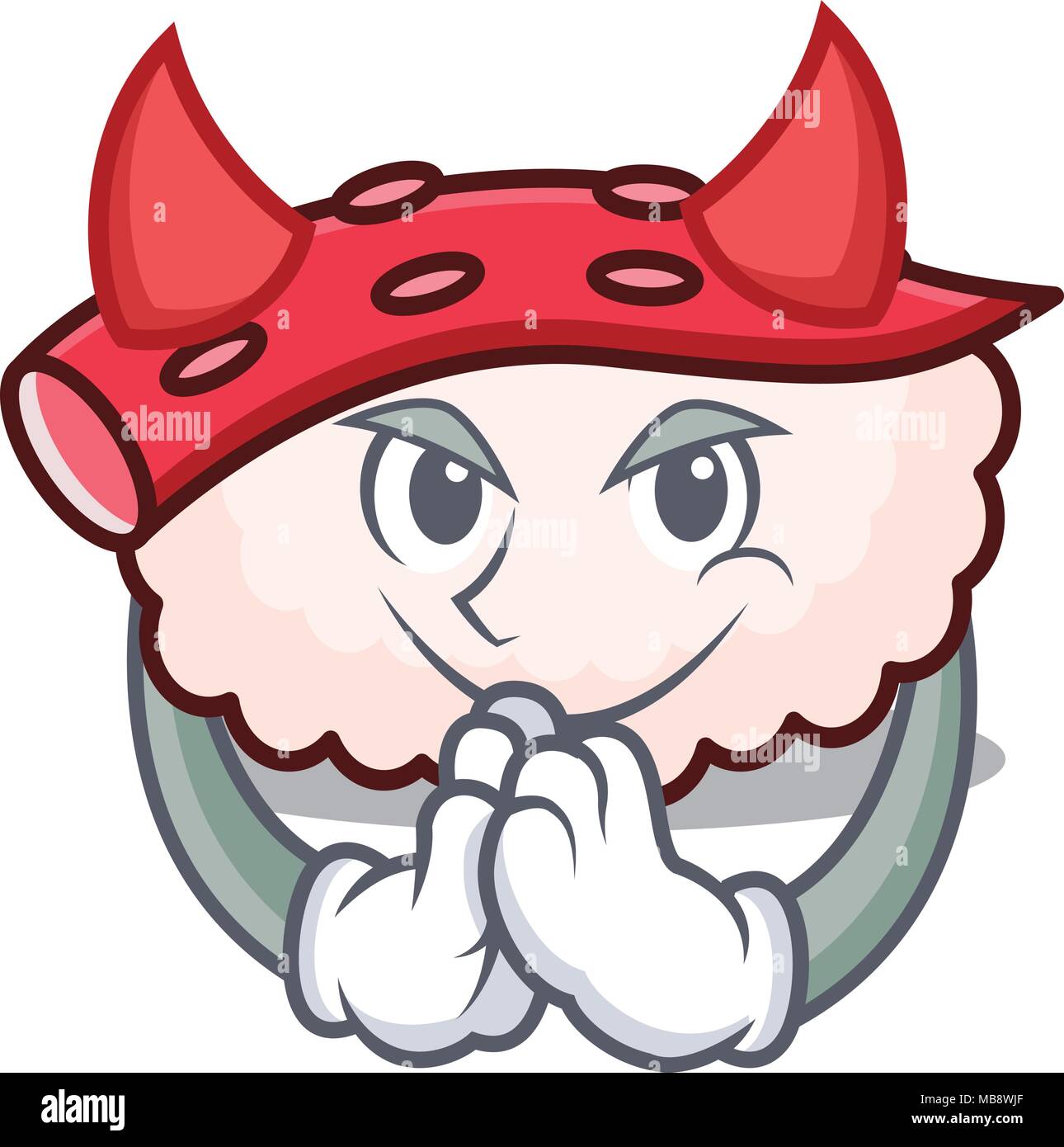 Devil tako sushi mascot cartoon Stock Vector Image & Art - Alamy