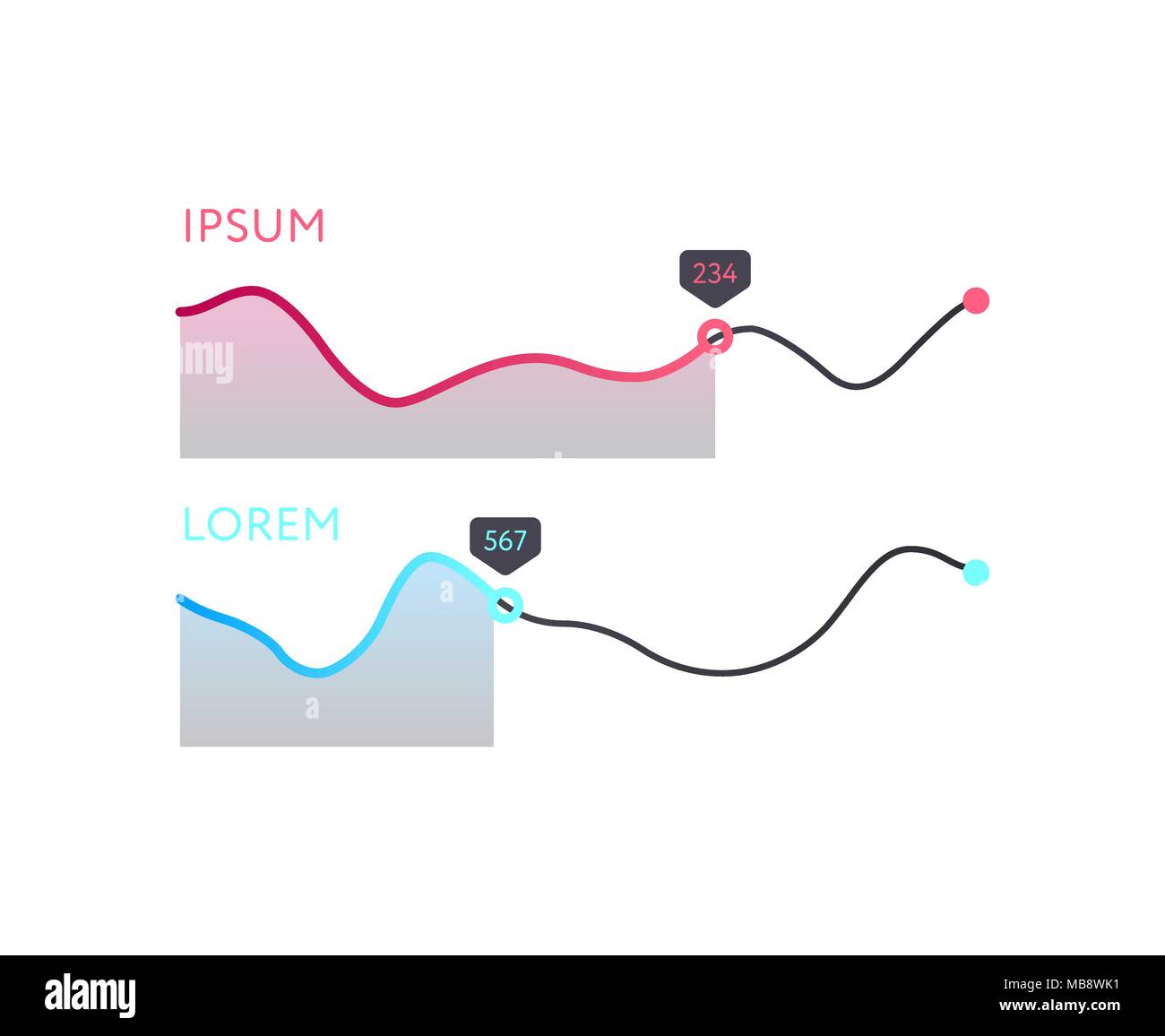 Stock index diagram isolated on white Stock Vector Image & Art - Alamy