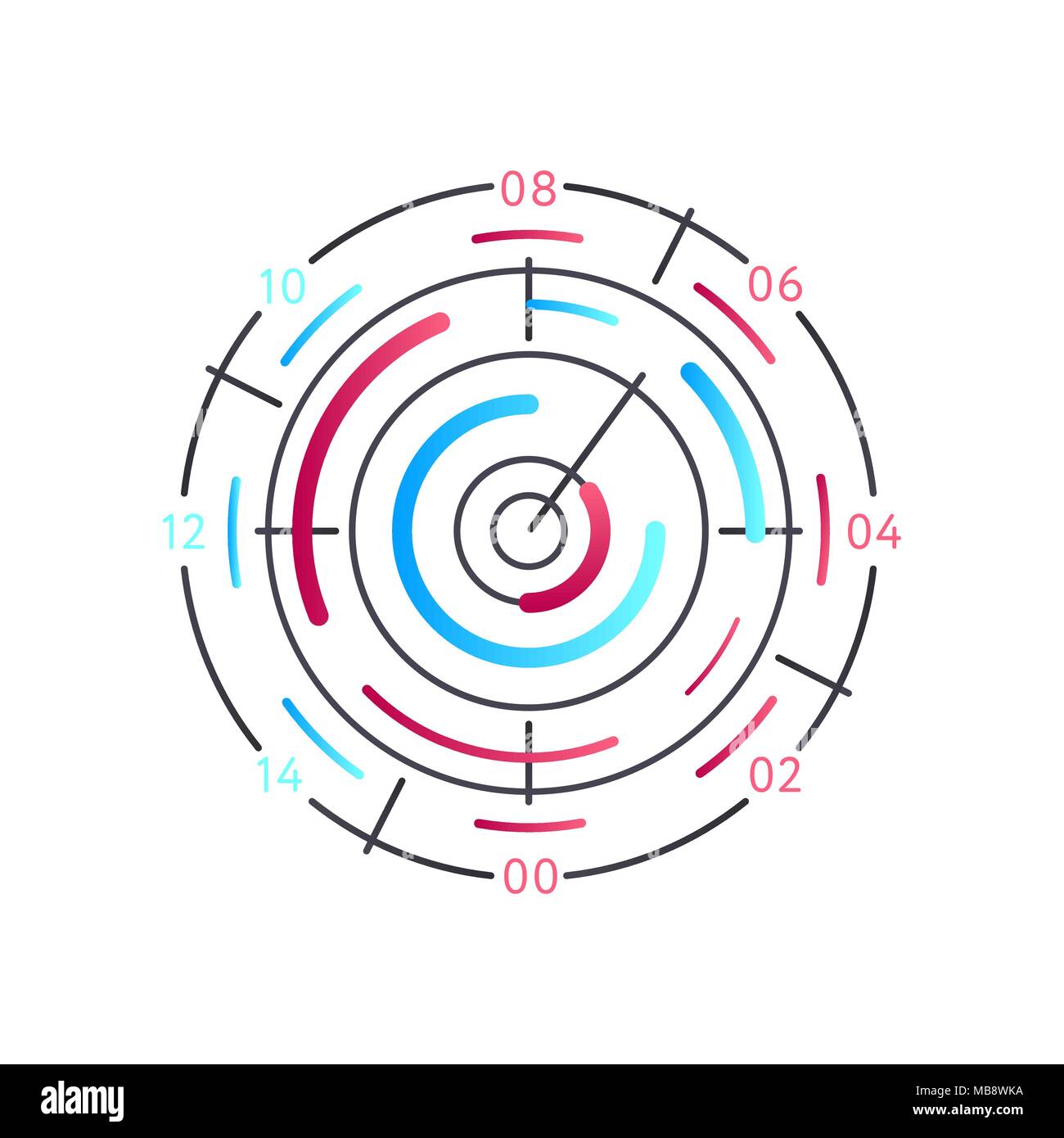 Analysis round graphic isolated on white Stock Vector Image & Art - Alamy