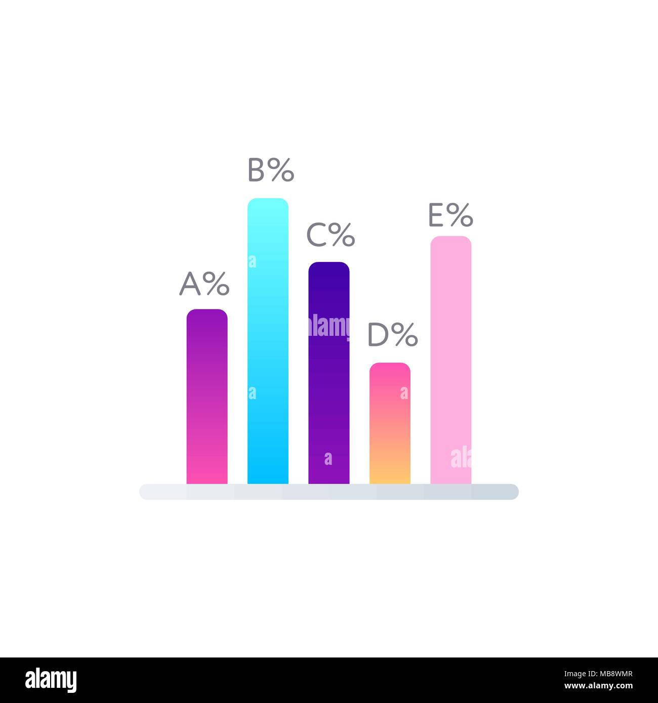 Stock index infochart isolated on white Stock Vector Image & Art - Alamy