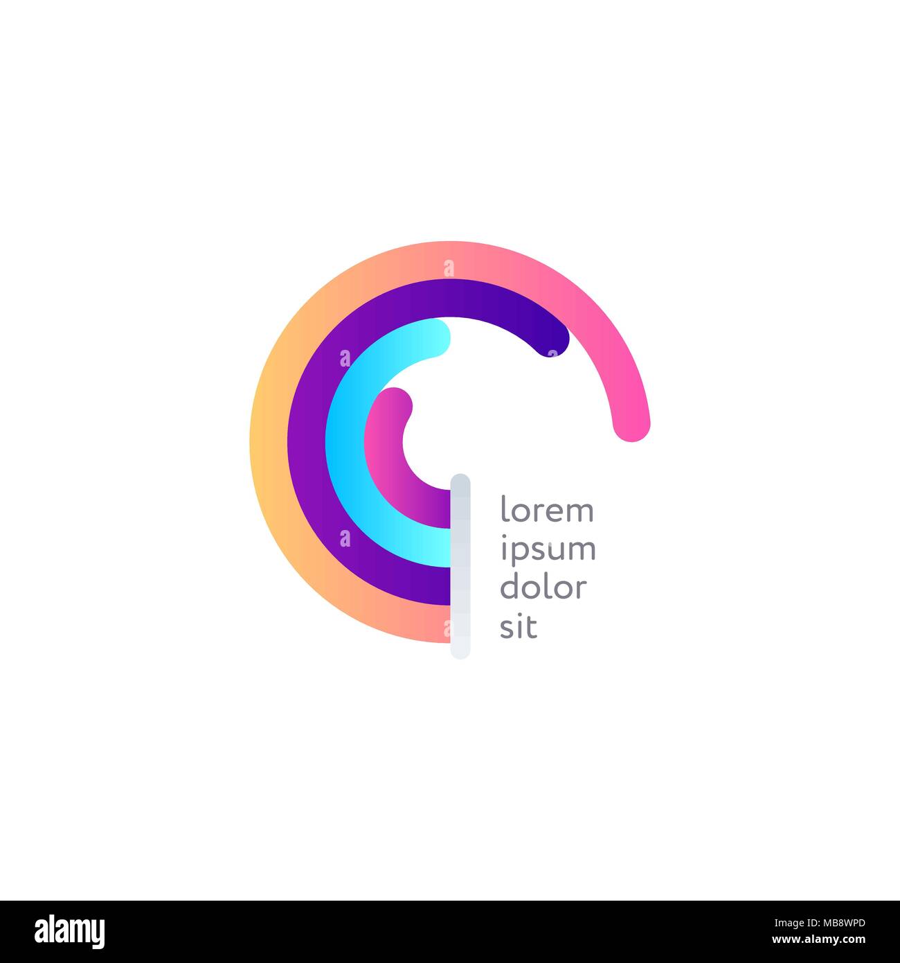 Data visualisation icon design Cut Out Stock Images & Pictures - Alamy