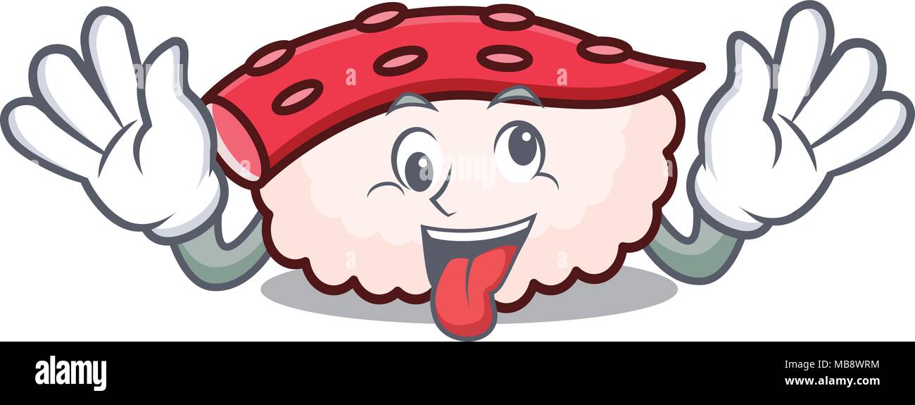Crazy tako sushi mascot cartoon Stock Vector Image & Art - Alamy