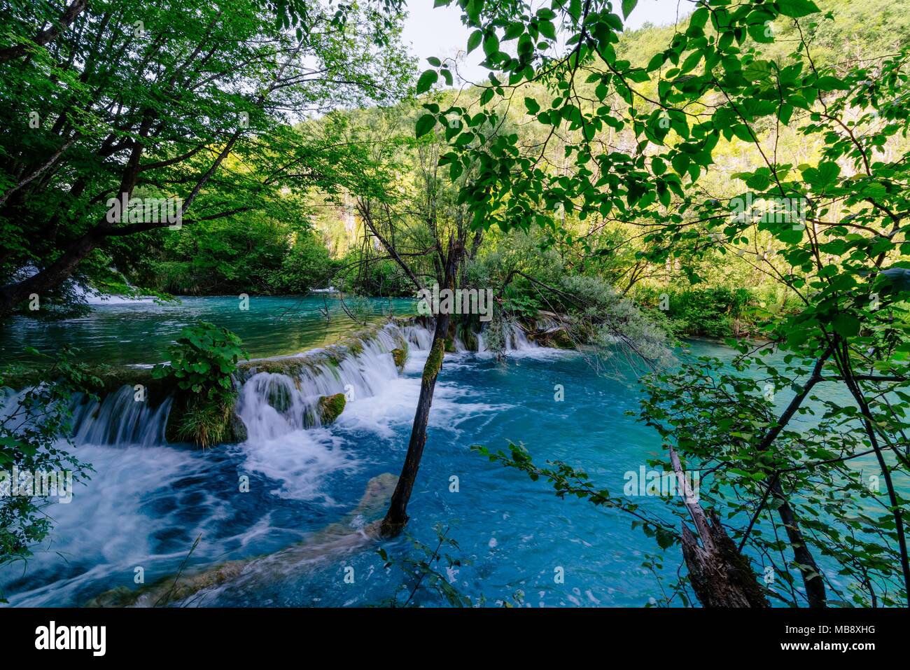 Beauty cascades and waterfall. Plitvice Lakes, Croatia Stock Photo - Alamy