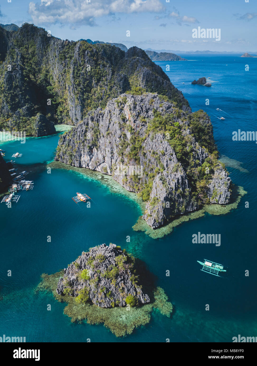 Philippines: Aerial pictures of Coron Bay and Islands taken with a ...