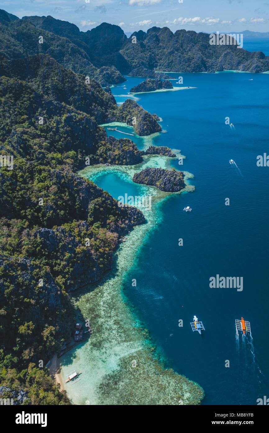 Philippines: Aerial pictures of Coron Bay and Islands taken with a ...
