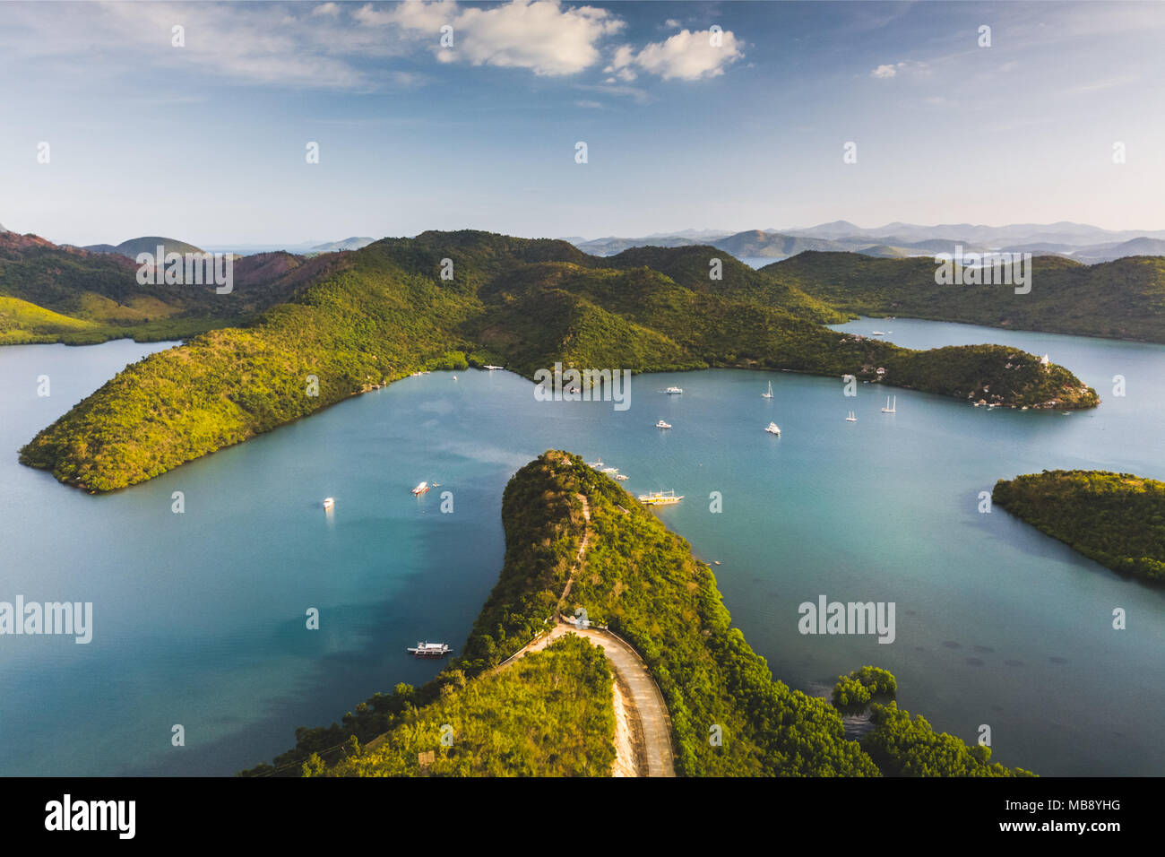 Philippines: Aerial pictures of Coron Bay and Islands taken with a ...