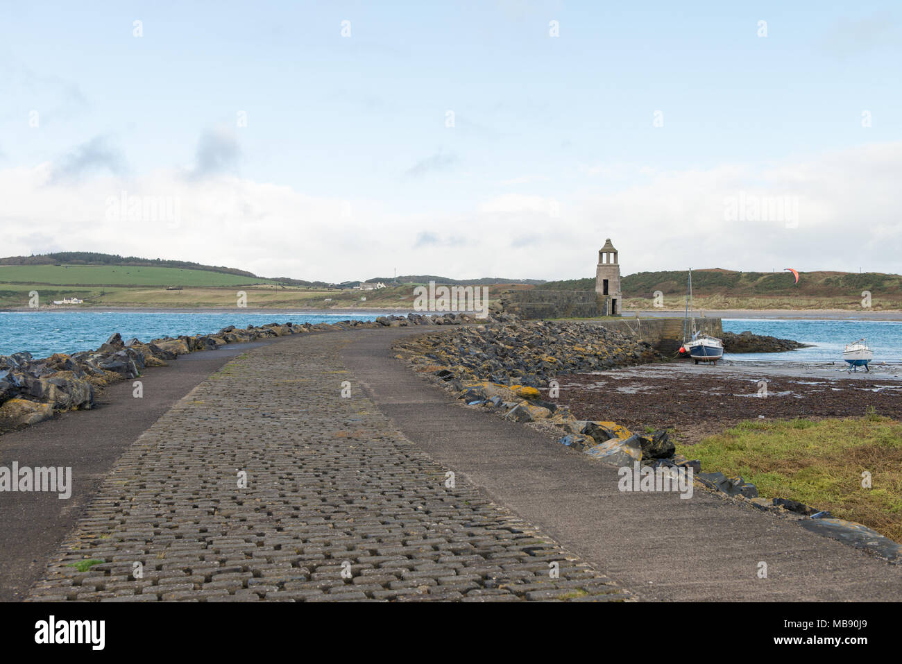 The village of Port Logan which stands on the east coast of the Rhins ...