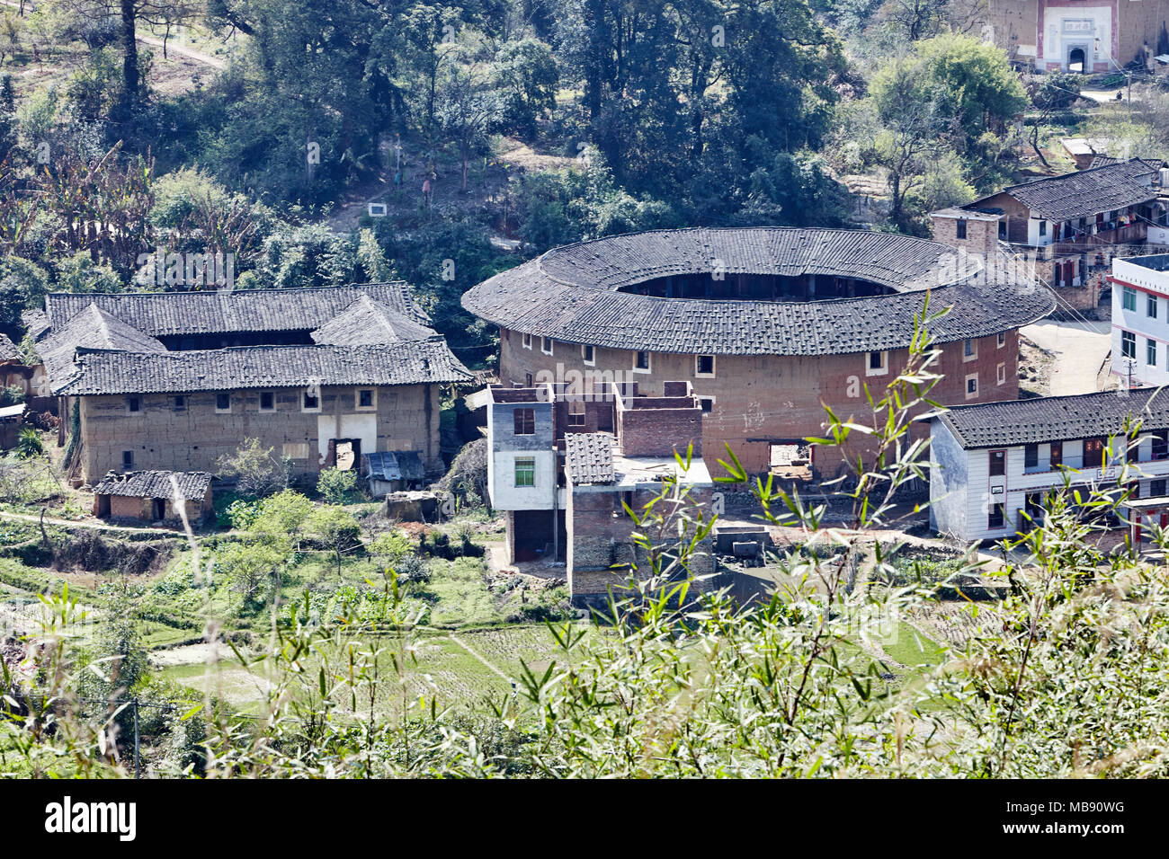 The Fujian tulou (Chinese: 福建土楼; literally: "Fujian earthen buildings ...