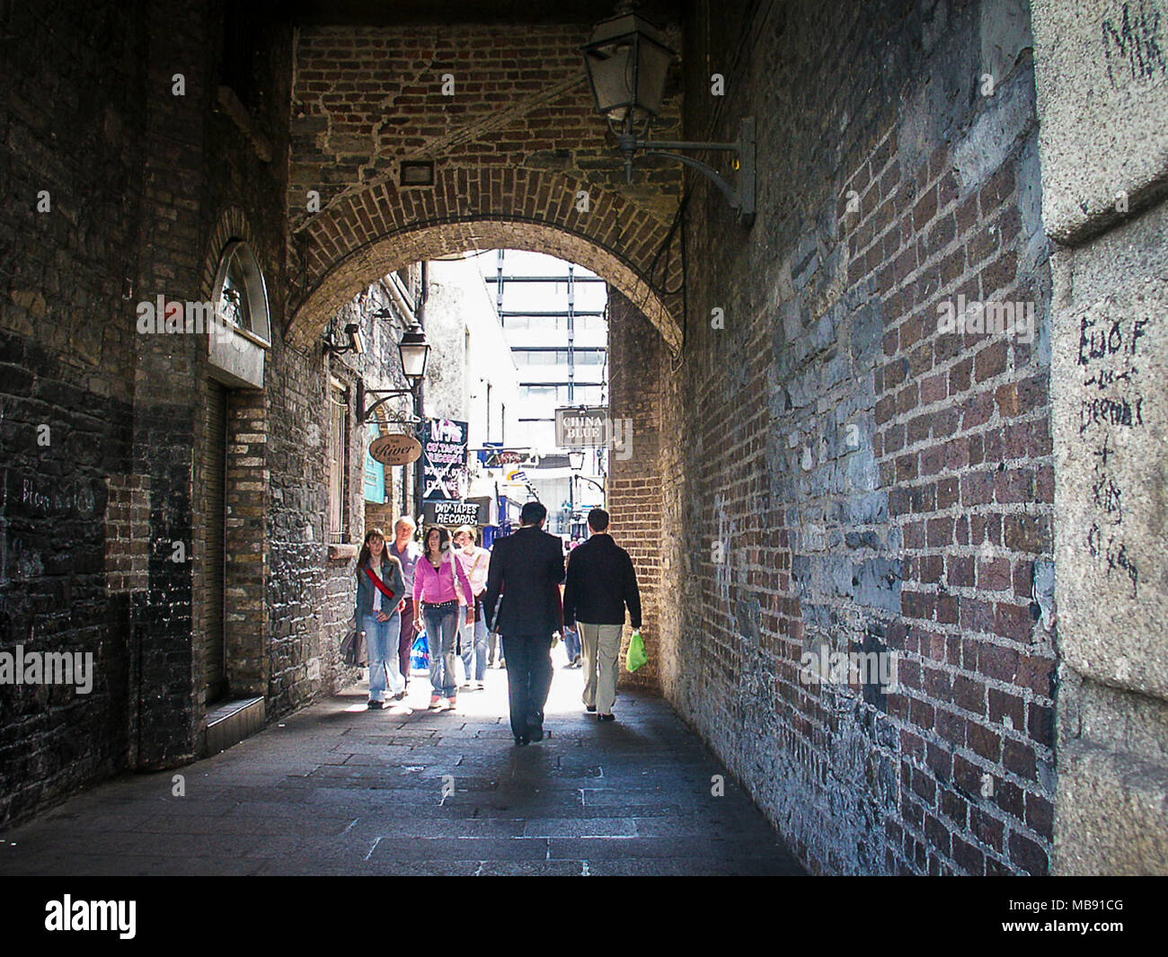 DUBLIN-JULY 9: street scene in the city centre,Dublin,Ireland,on July 9 ...