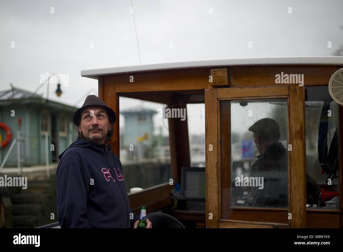 Kew to Hampton Court boat ride Stock Photo - Alamy