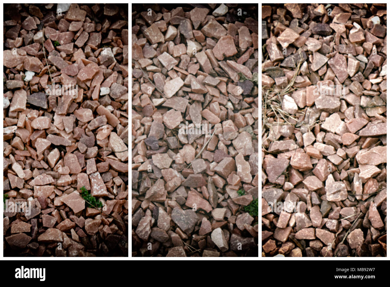Flintstone pebbles structure of red stone for background Stock Photo ...