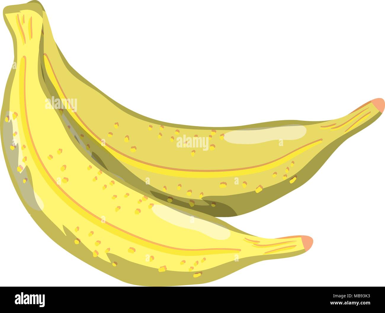 healthy bananas delicious organic fruit Stock Vector Image & Art - Alamy