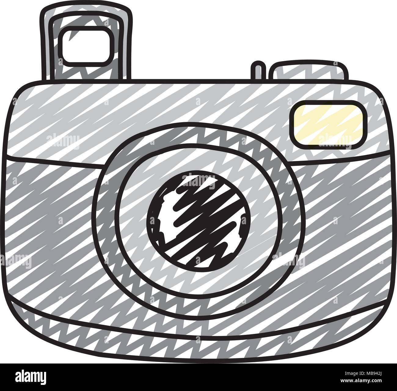 doodle digital camera professional photo technology Stock Vector Image ...