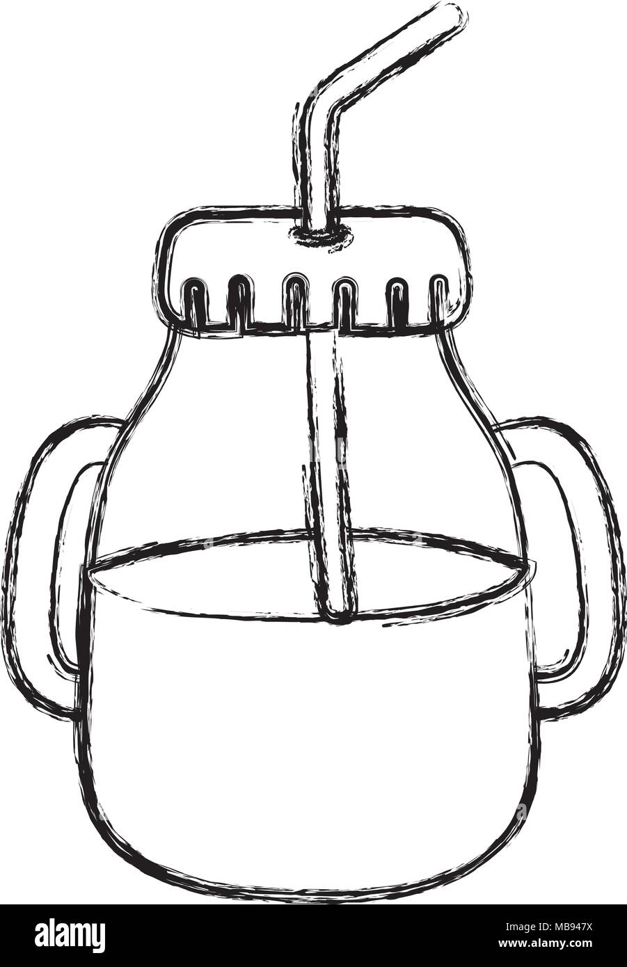 Smoothie fresh fruit Black and White Stock Photos & Images - Alamy