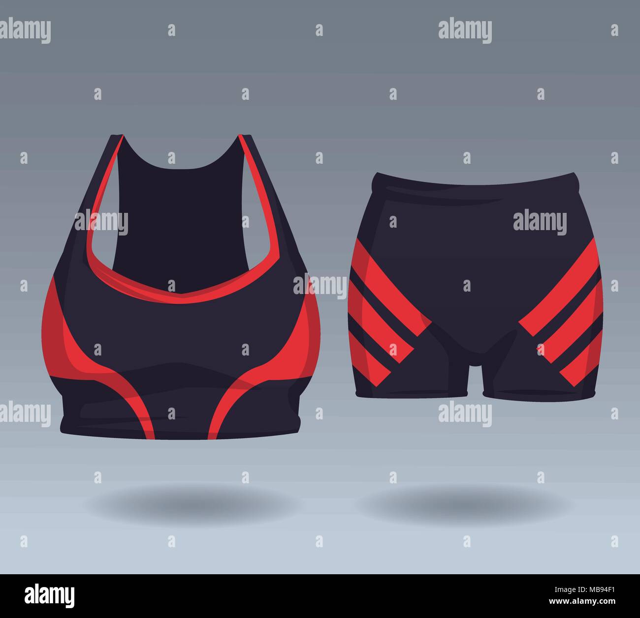 Fitness top and short wear Stock Vector Image & Art - Alamy