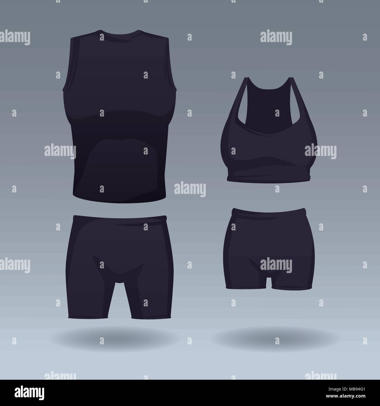 Set of sport wear Stock Vector Image & Art - Alamy