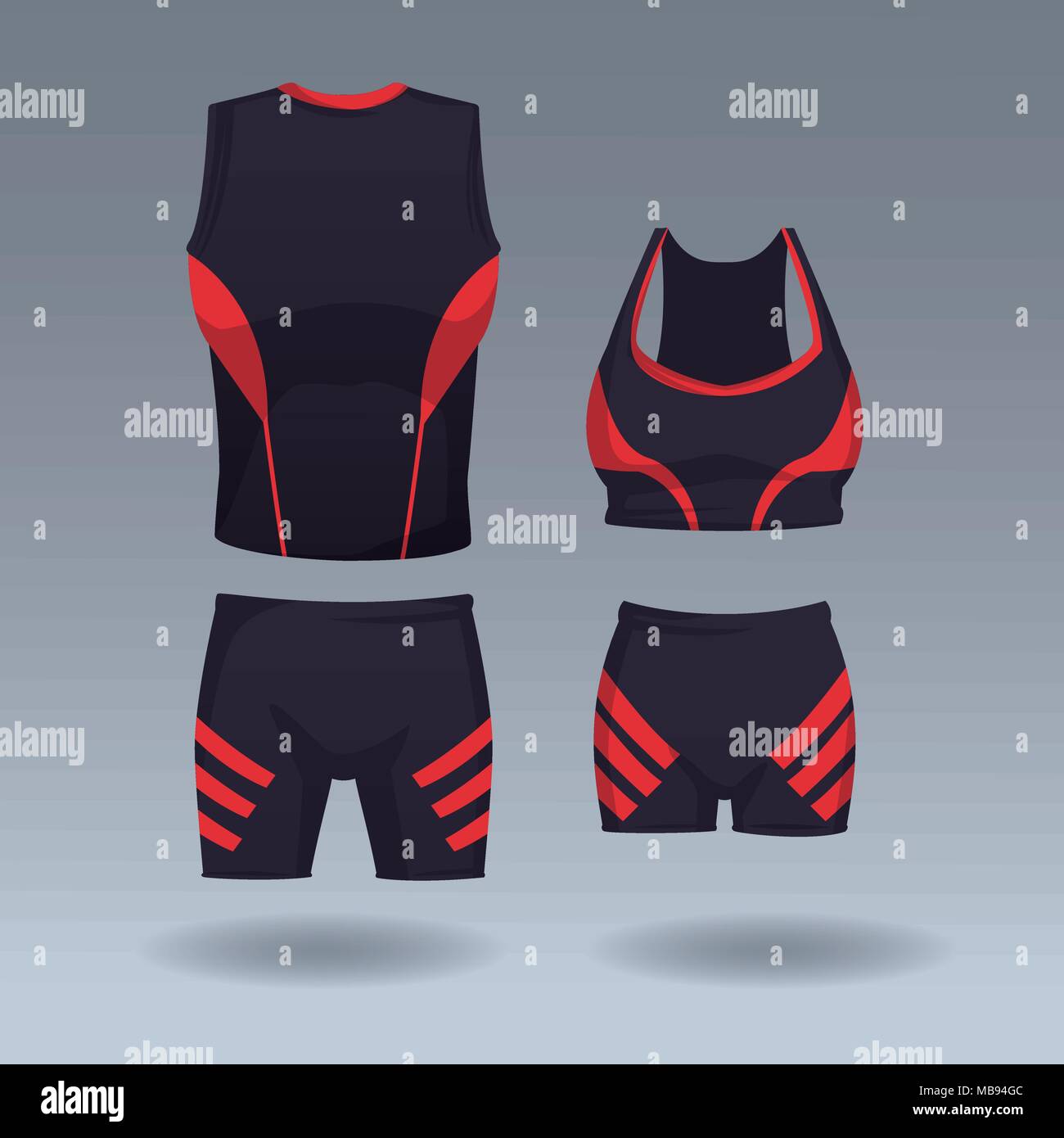 Set of sport wear Stock Vector Image & Art - Alamy