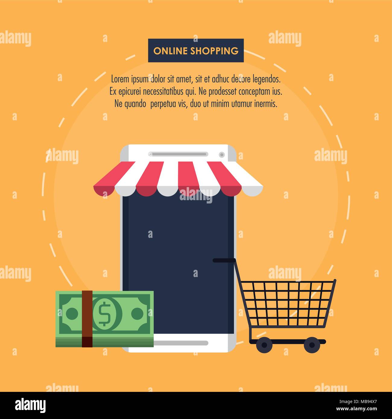 Online shopping infographic Stock Vector Image & Art - Alamy