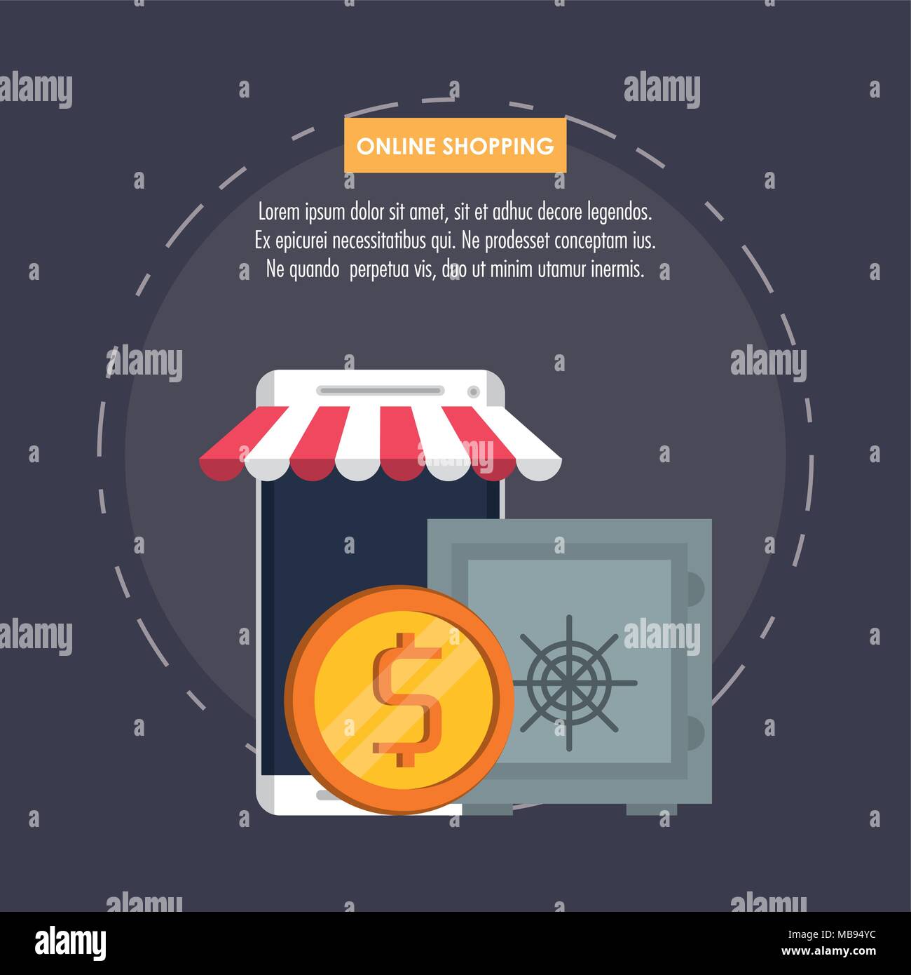 Online shopping infographic Stock Vector Image & Art - Alamy