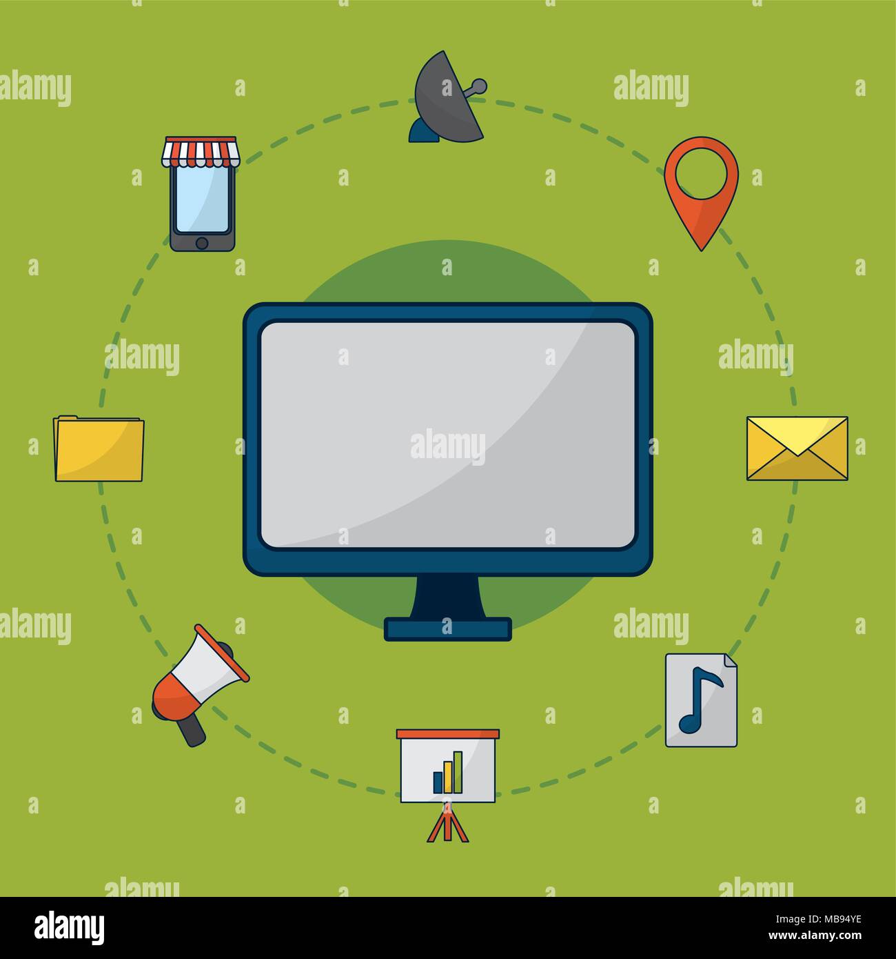Social media technology Stock Vector Image & Art - Alamy