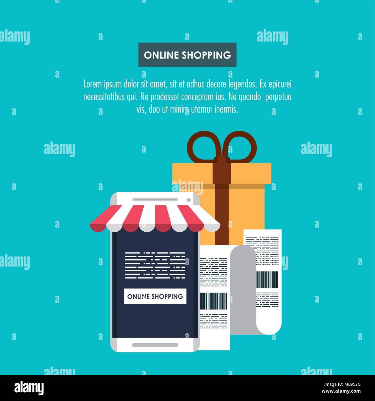 Online shopping infographic Stock Vector Image & Art - Alamy