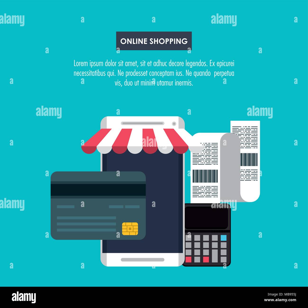 Online shopping infographic Stock Vector Image & Art - Alamy