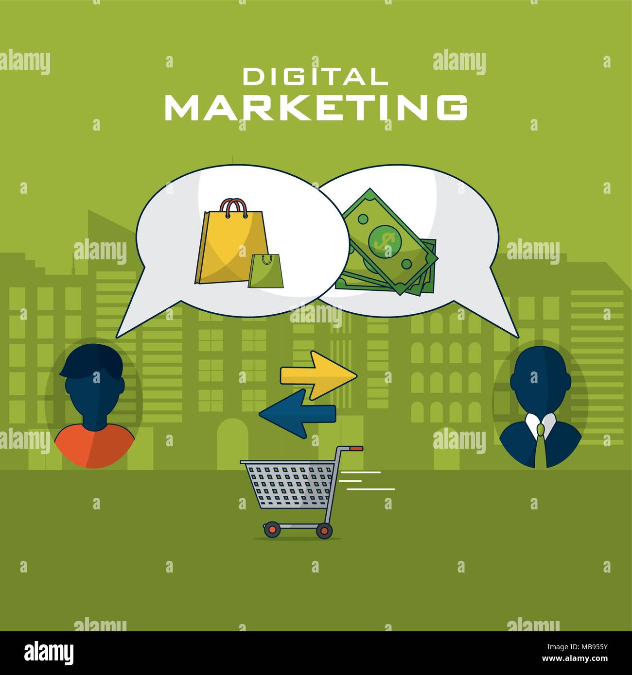 Digital marketing business Stock Vector Image & Art - Alamy