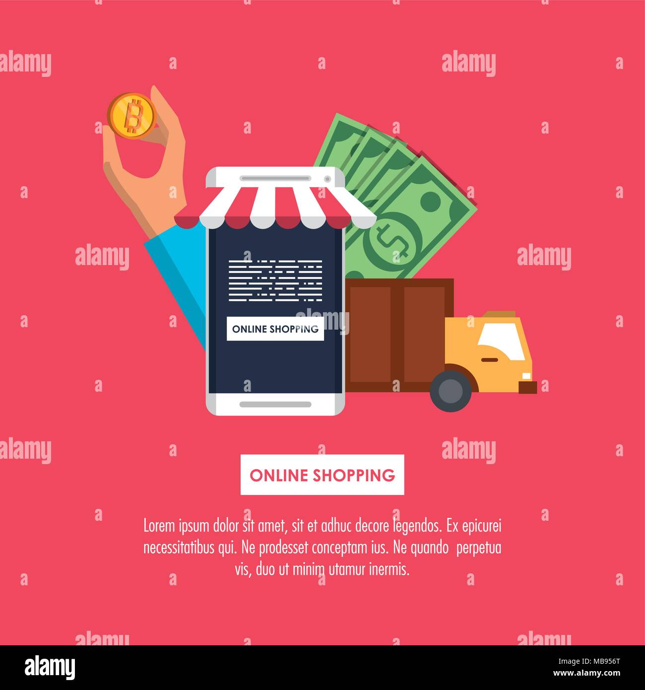 Online shopping infographic Stock Vector Image & Art - Alamy