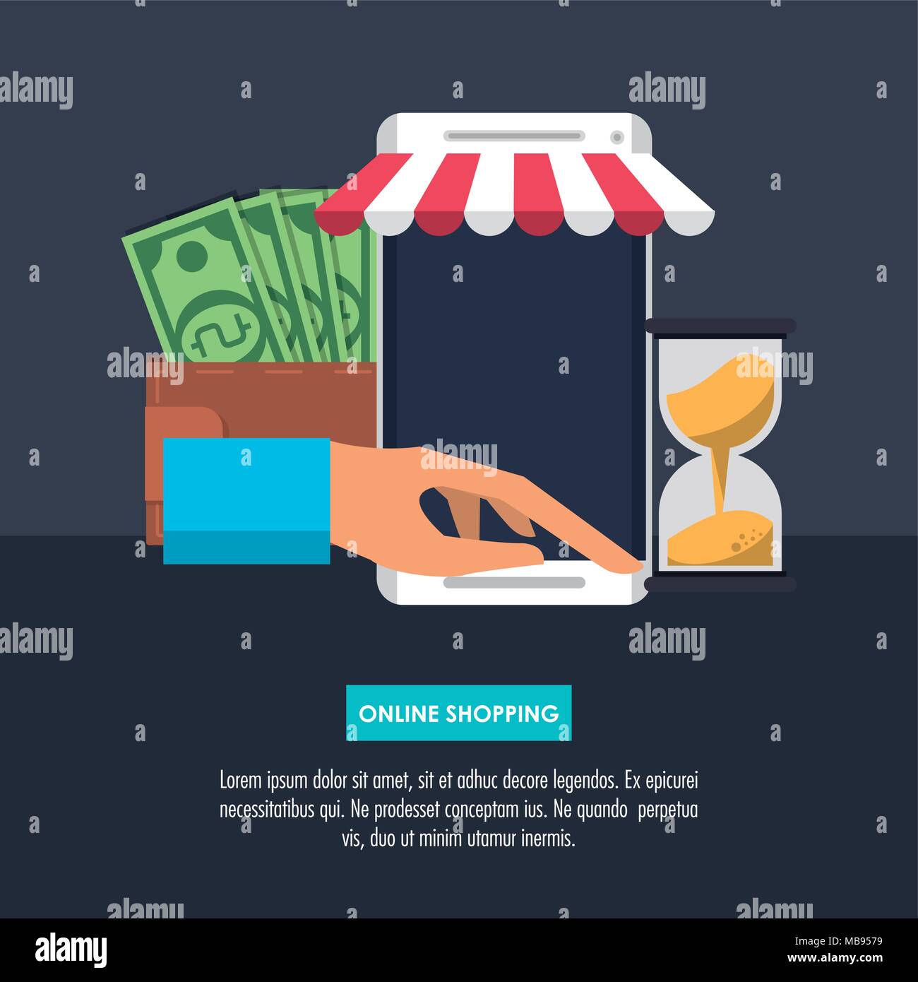 Online shopping infographic Stock Vector Image & Art - Alamy