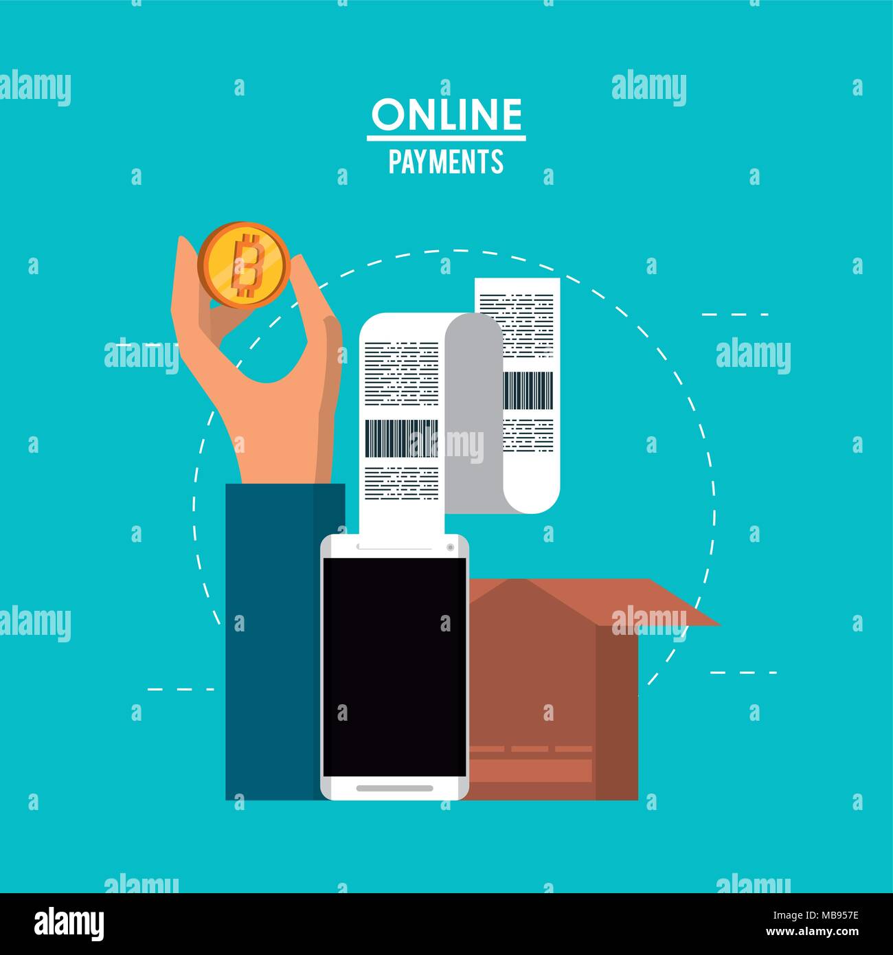 Online mobile payment Stock Vector Image & Art - Alamy