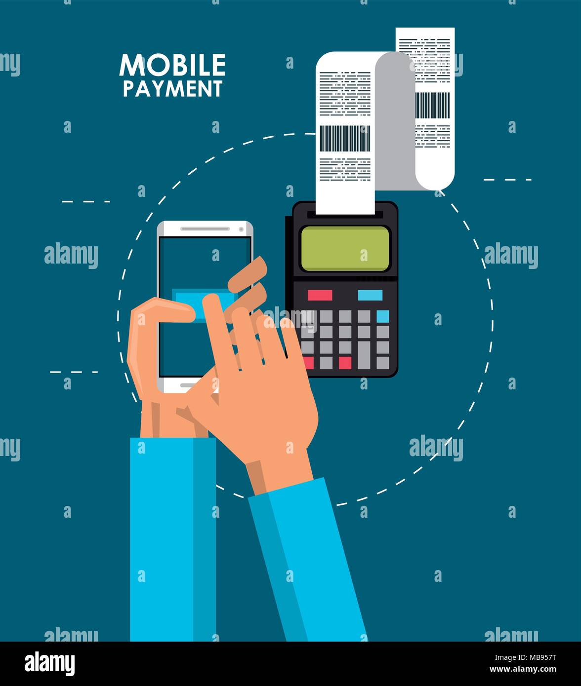 Online mobile payment Stock Vector Image & Art - Alamy