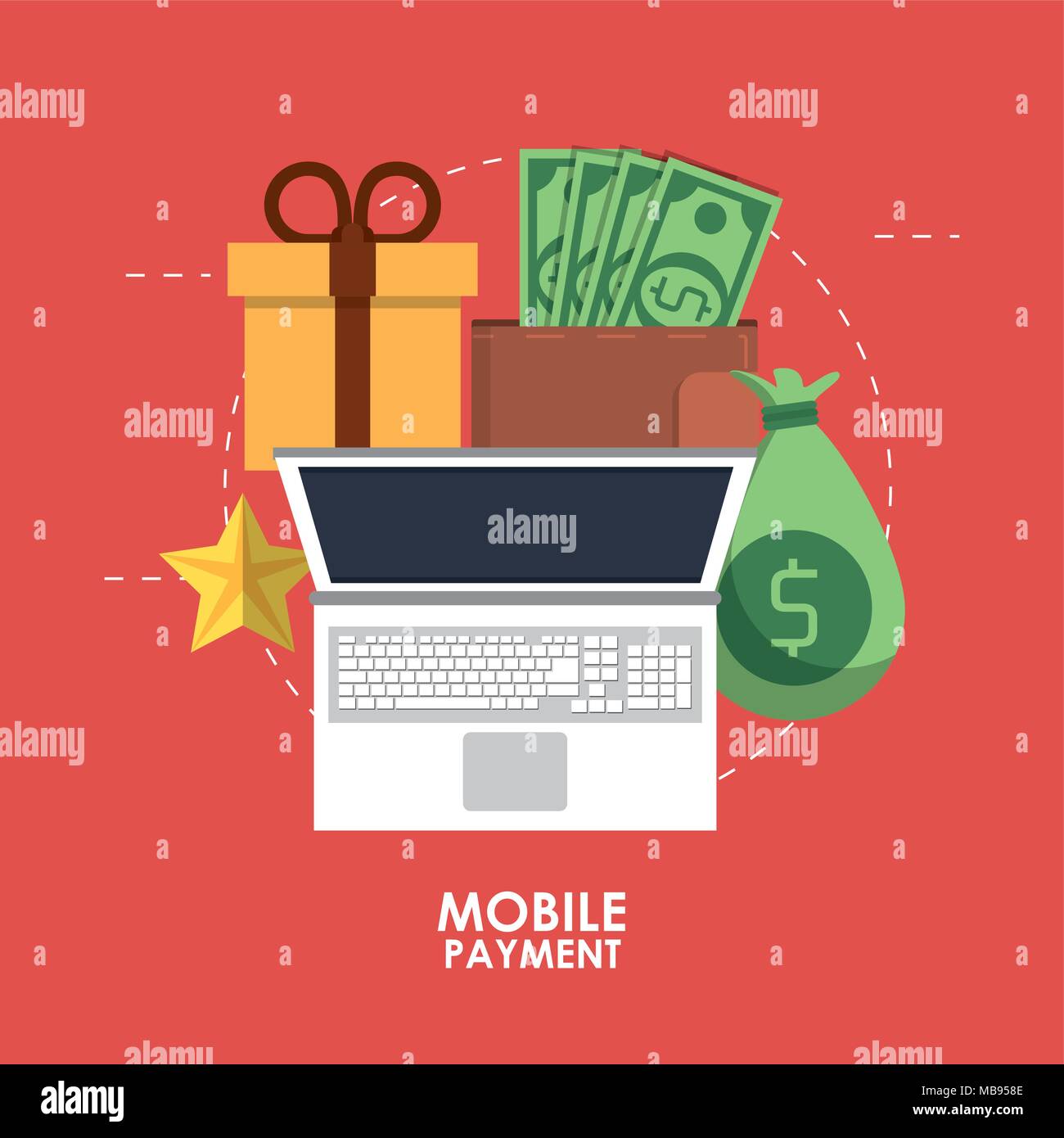 Online mobile payment Stock Vector Image & Art - Alamy