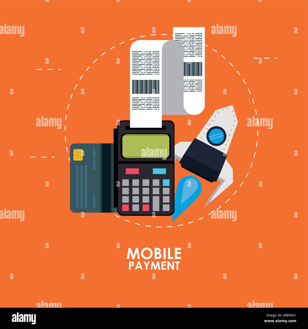 Online mobile payment Stock Vector Image & Art - Alamy