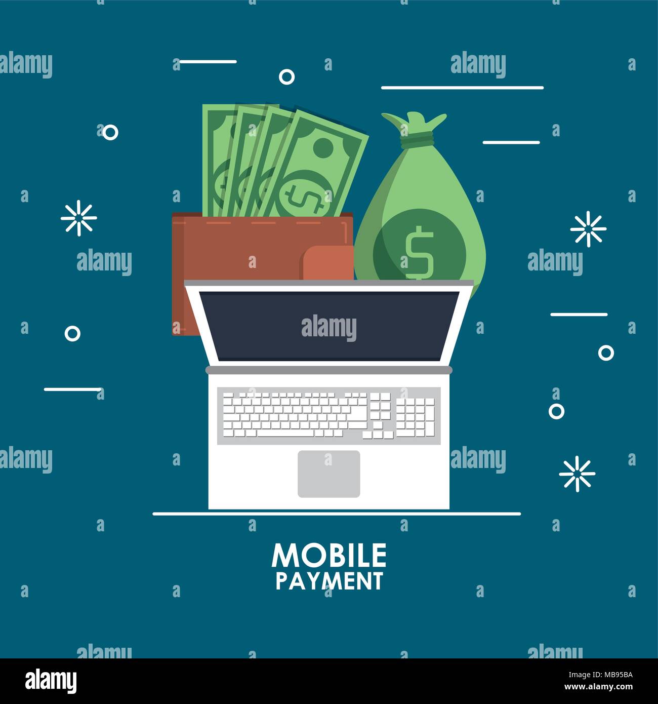 Online mobile payment Stock Vector Image & Art - Alamy