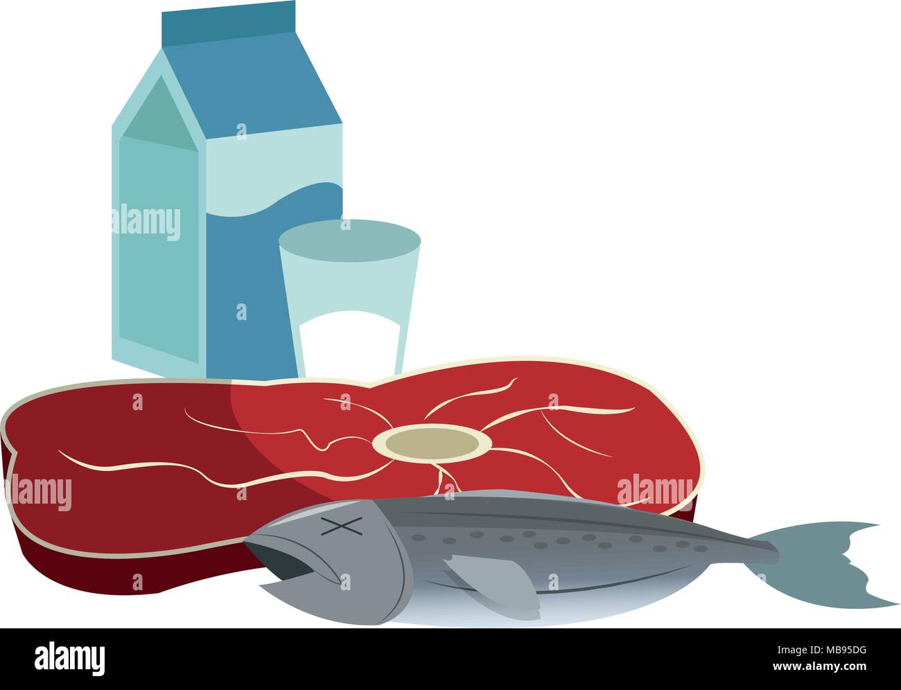 Healthy food cartoon Stock Vector Image & Art - Alamy