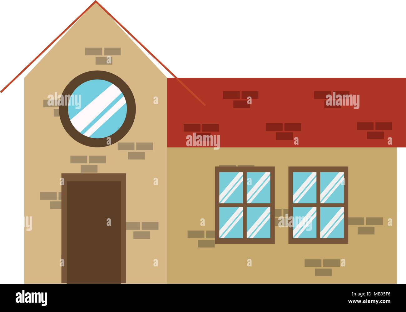 Bricks urban church building Stock Vector Image & Art - Alamy