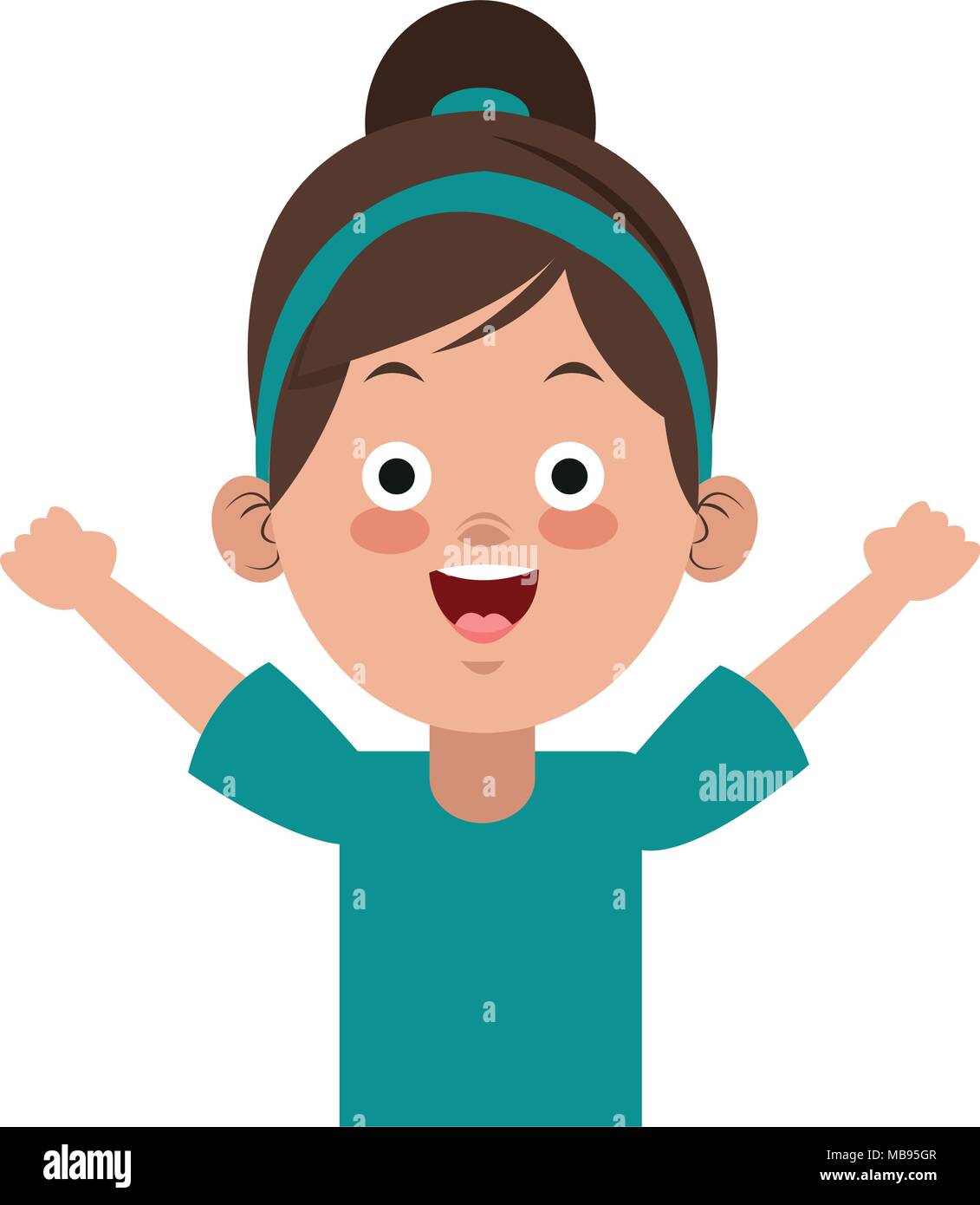 Beautiful little girl cartoon Stock Vector Image & Art - Alamy