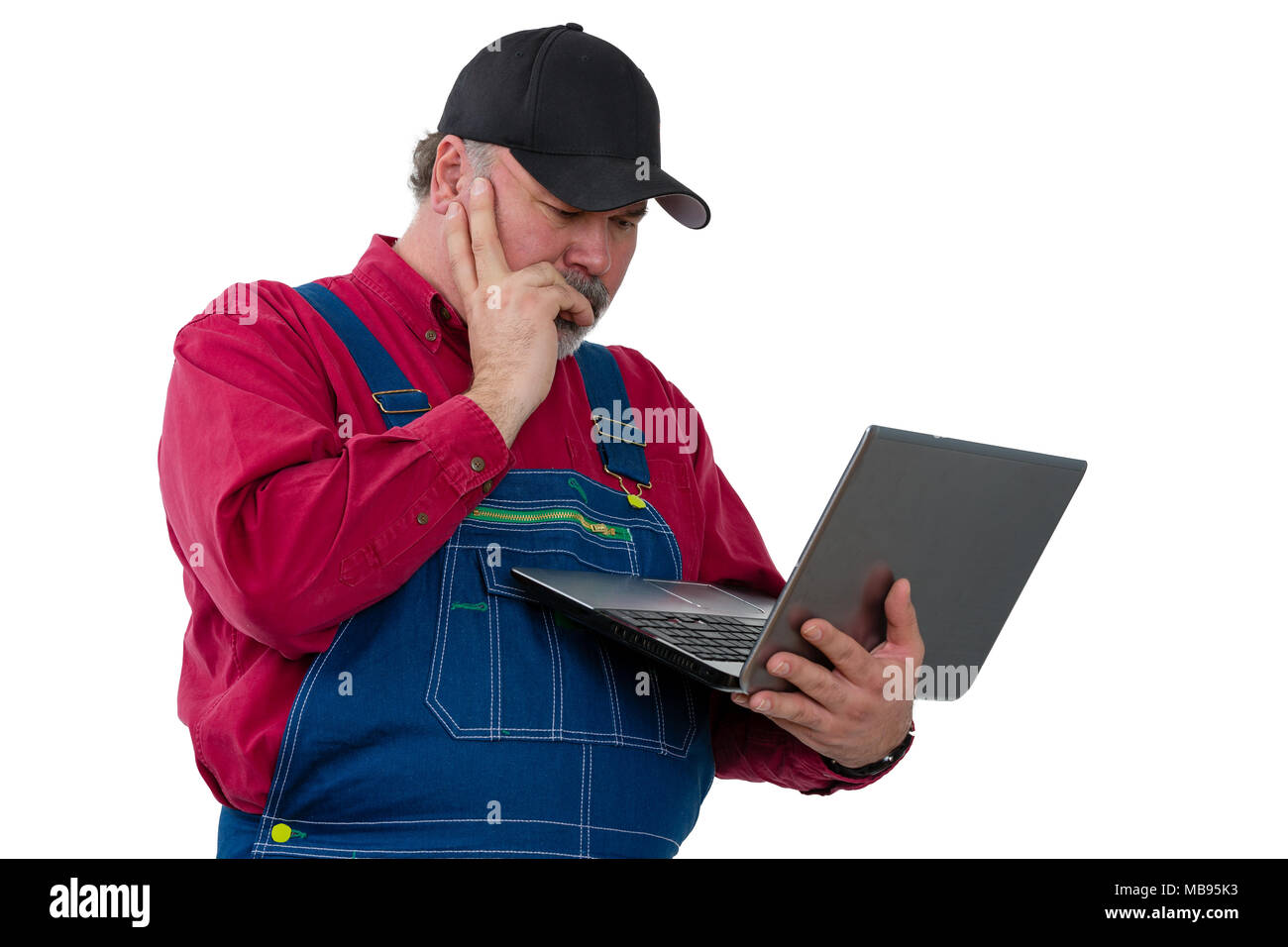 Engrossed man at a computer hi-res stock photography and images - Alamy