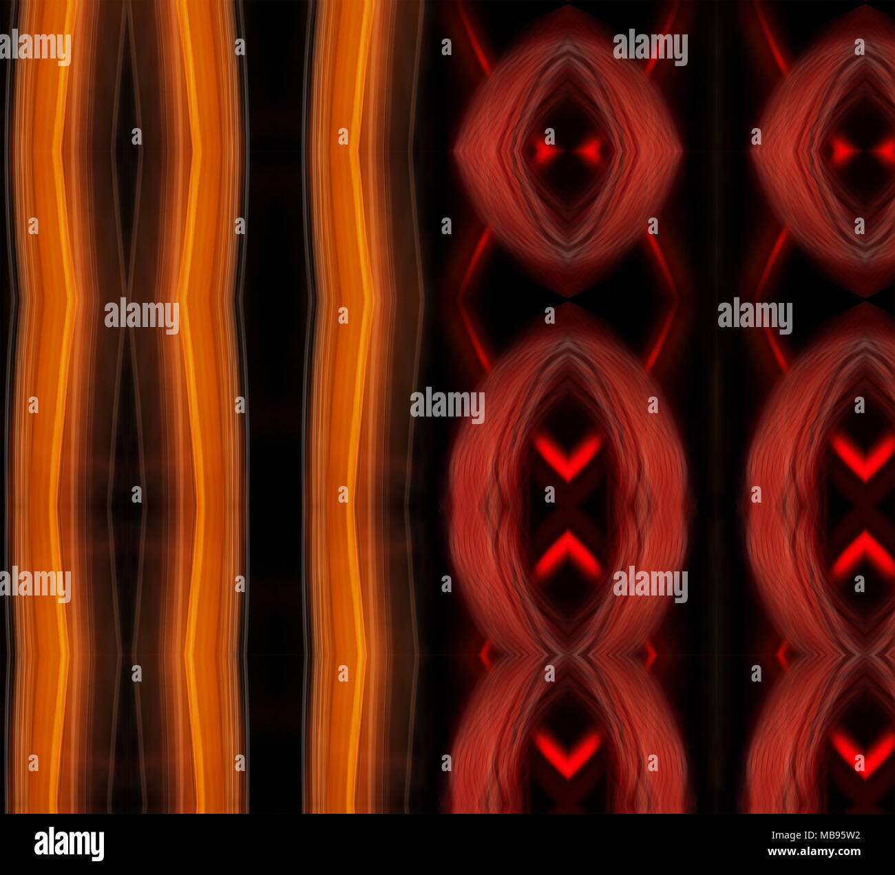 Colorful and unique lights painting kaleidoscope pattern Stock Photo ...