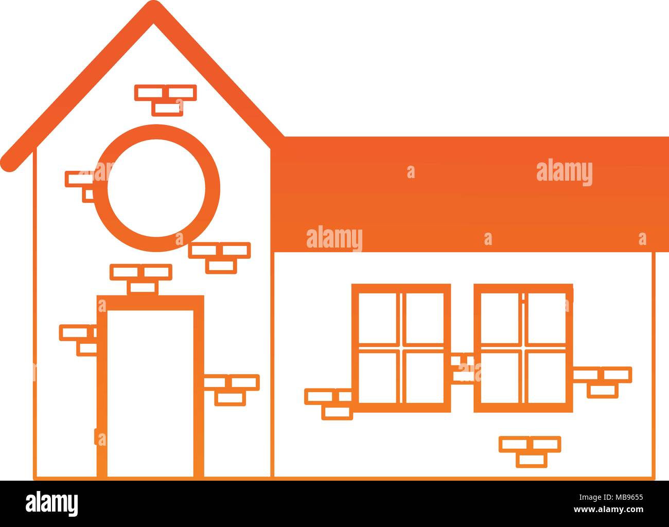 Bricks urban church building Stock Vector Image & Art - Alamy